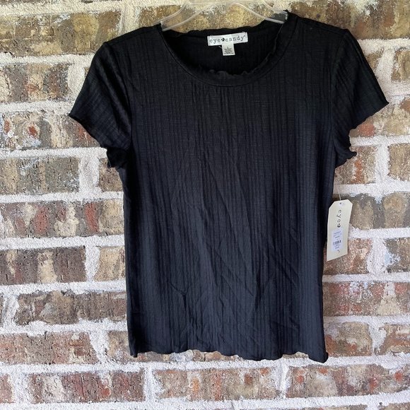 eye candy | Tops | Eye Candy Black Tee | Poshmark